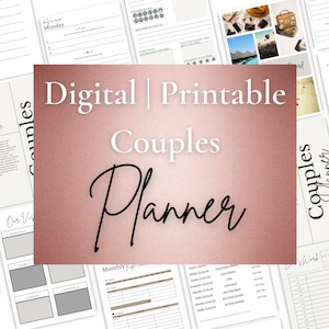 Digital/printable Couples Planner Lovers Journal Relationship Manager ...