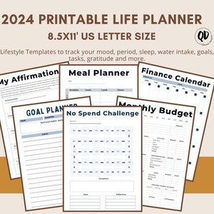 The Ultimate Mens 2024 Life Planner Printable and Digital PDF, All in ...
