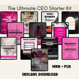 The Ultimate CEO Starter Kit Done for You Digital Products PLR Private Label Rights MRR Master ...