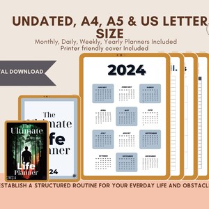 The Ultimate Mens 2024 Life Planner Printable and Digital PDF, All in ...