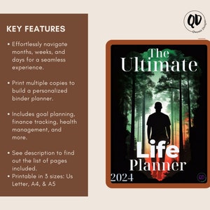 The Ultimate Mens 2024 Life Planner Printable and Digital PDF, All in ...