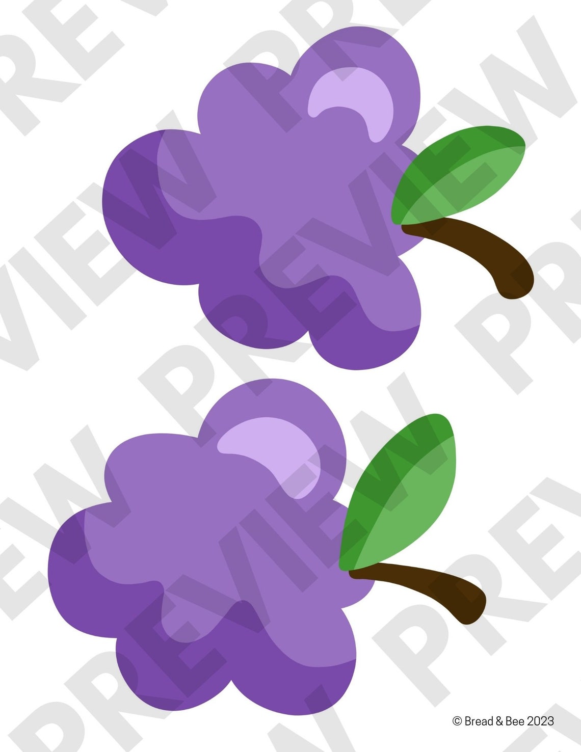 Printable Grape Banner, DIY Grape Garland, Instant Download, Grape Gift ...