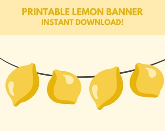 Printable Grape Banner, DIY Grape Garland, Instant Download, Grape Gift ...