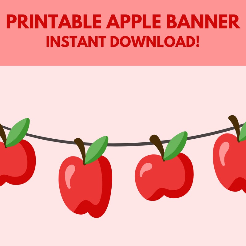 Apple Garland - Etsy