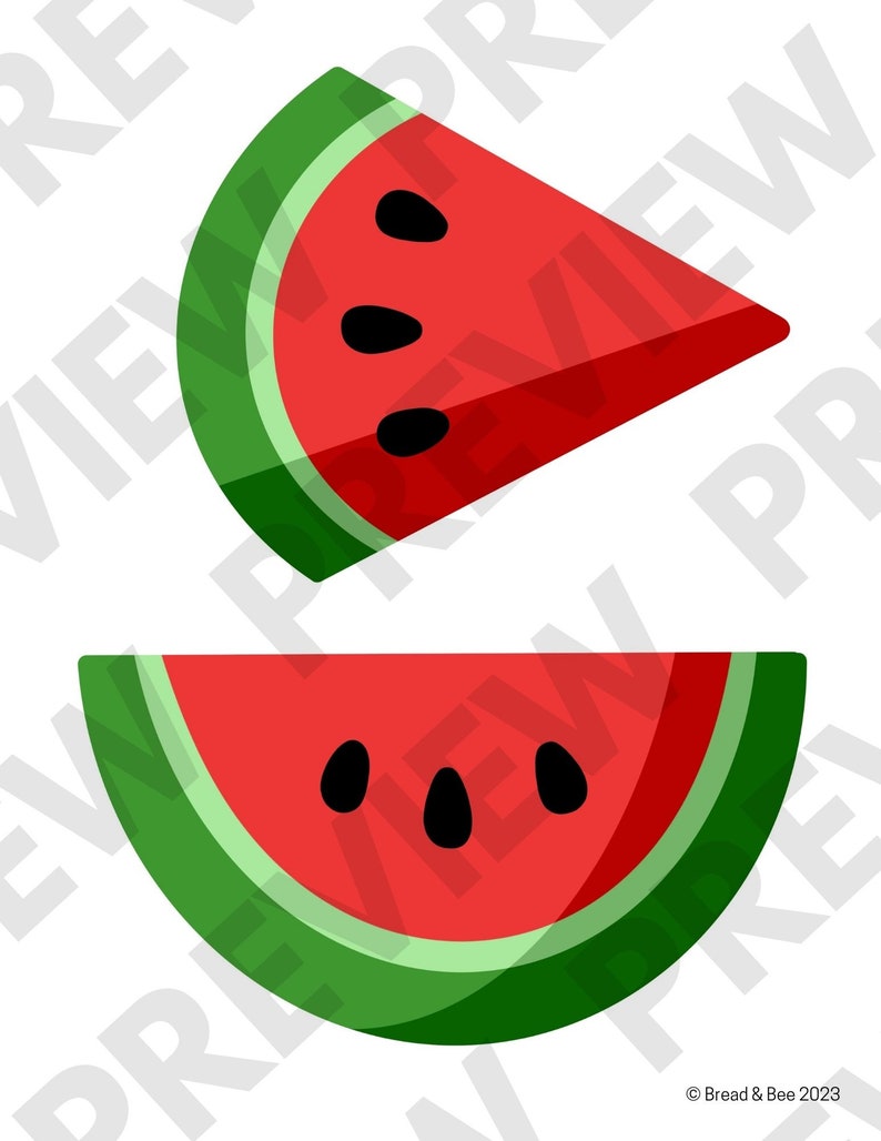 Printable Watermelon Banner, DIY Watermelon Garland, Instant Download ...