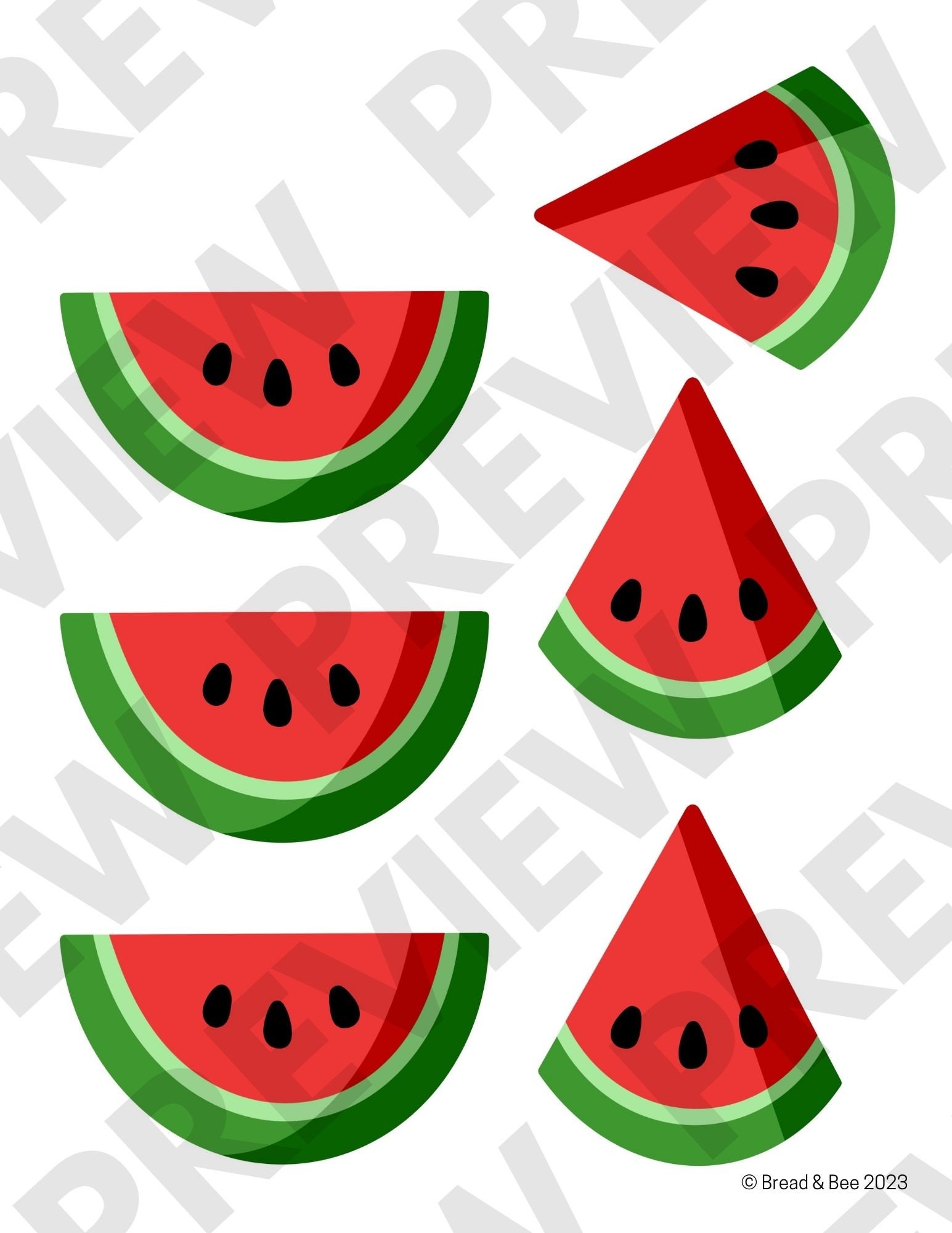 Printable Watermelon Banner, DIY Watermelon Garland, Instant Download ...