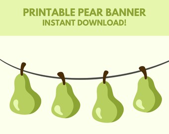 Printable Grape Banner, DIY Grape Garland, Instant Download, Grape Gift ...