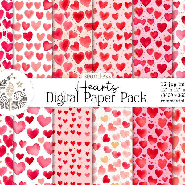 Watercolor Heart - Etsy