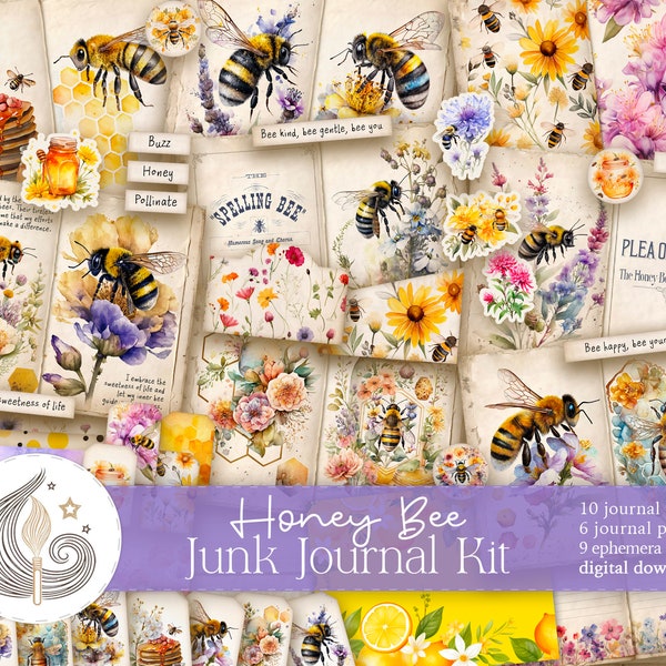 Bee Junk Journal - Etsy