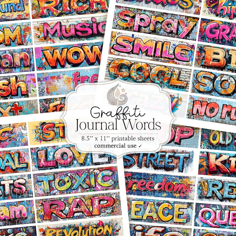 Graffiti on Canvas - Etsy