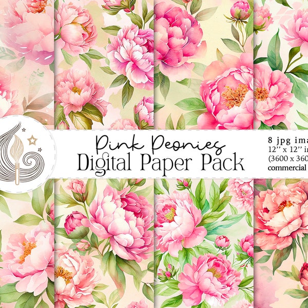 Peonies Paper - Etsy