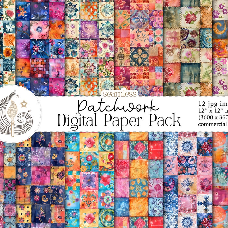 Retro Patchwork - Etsy