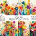 Cactus Digital Paper Pack Watercolor Cactus Backgrounds Boho Scrapbook ...