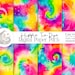Tie Dye Pattern | Hippie Digital Paper | Watercolor Rainbow Texture ...