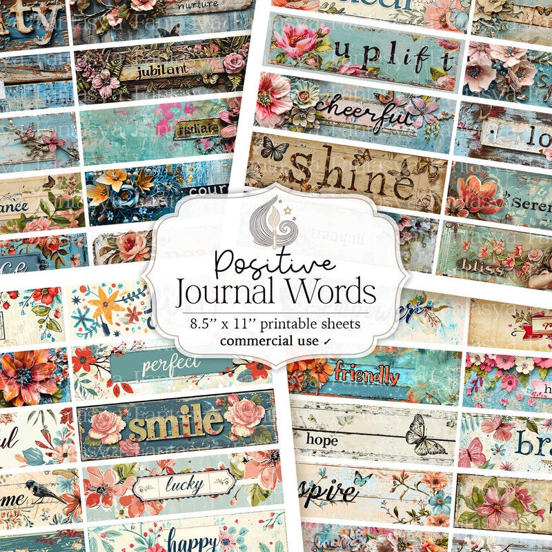 Collage Words - Etsy