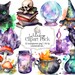Witchy Clipart Pack Watercolor Clipart Digital Download Commercial Use ...