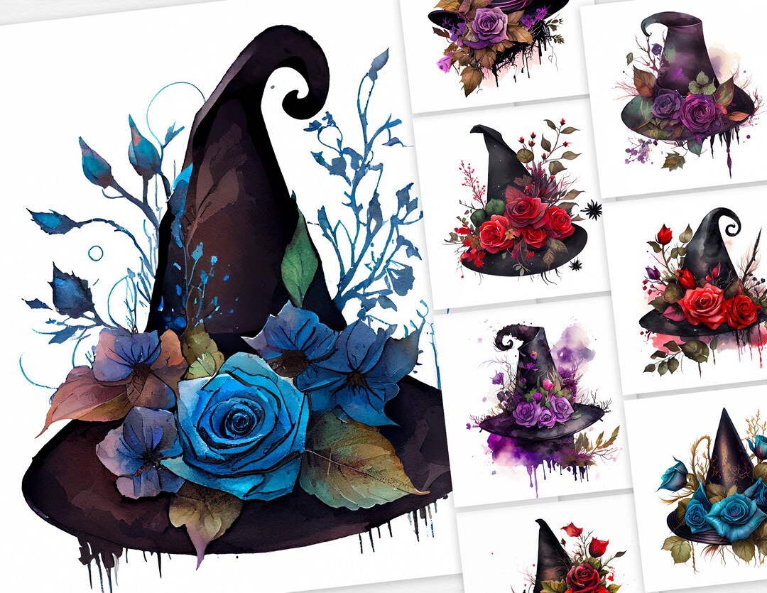 Witch Hat Clipart | Jpgs | Collage Images | Scrapbook Images | Paper ...