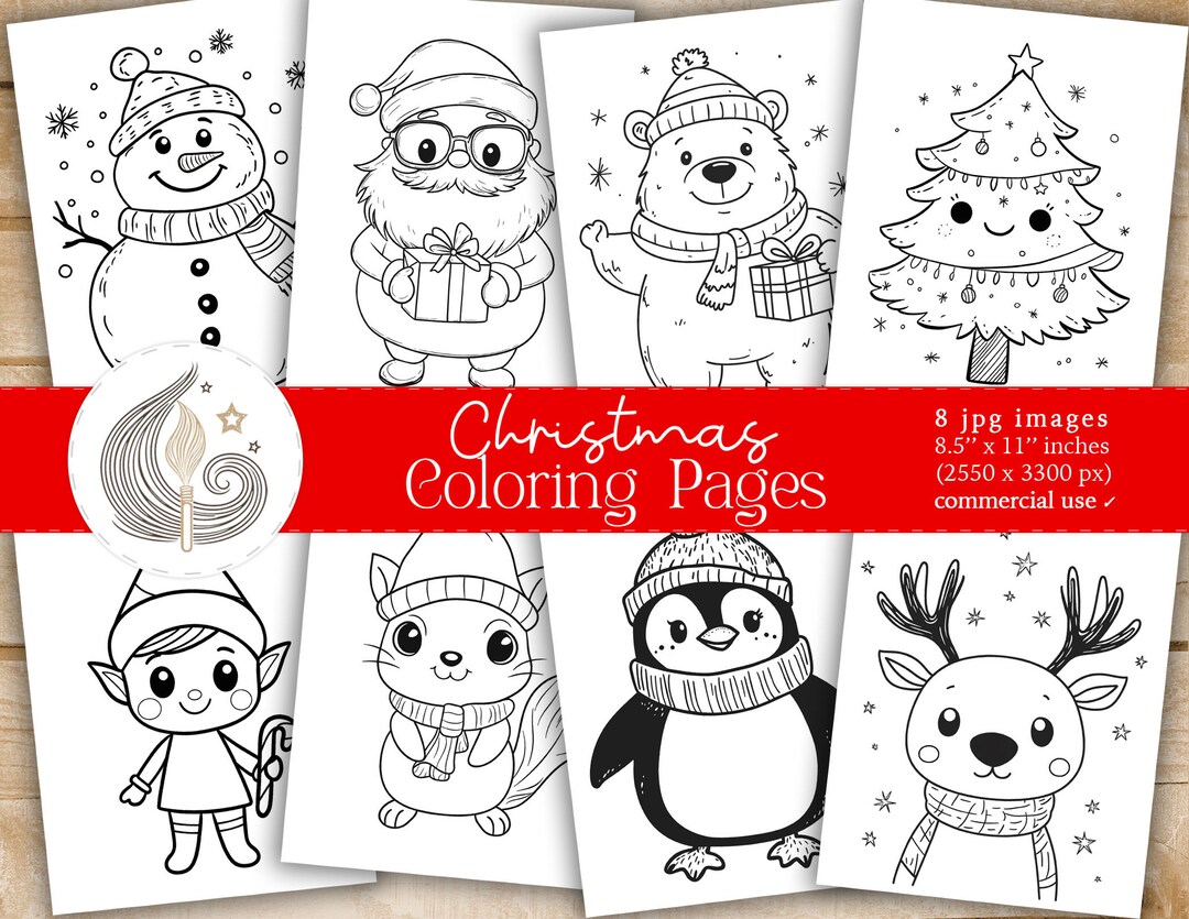 Christmas Coloring Pages: Printable Sheets With Holiday Characters and ...