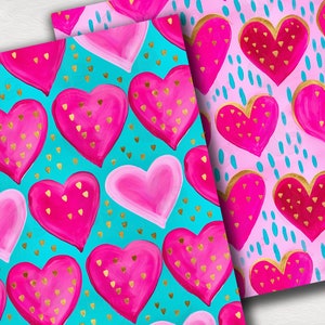 Seamless Valentines Day Pattern | Commercial Use | Seamless Valentine ...