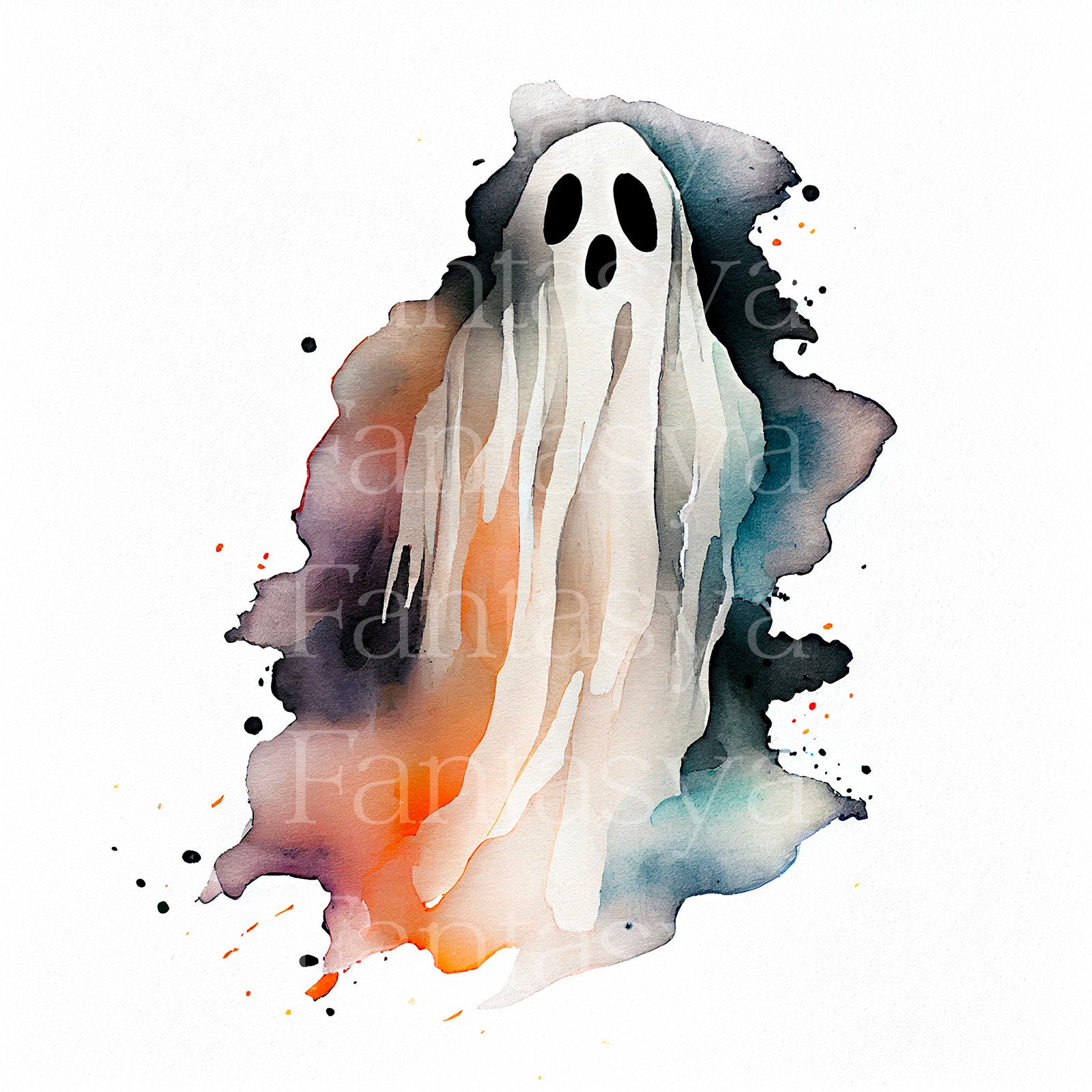 Ghost Clipart Halloween Clipart Jpgs Collage Images - Etsy
