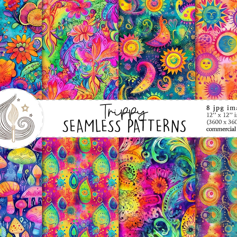 Trippy Canvas Art - Etsy