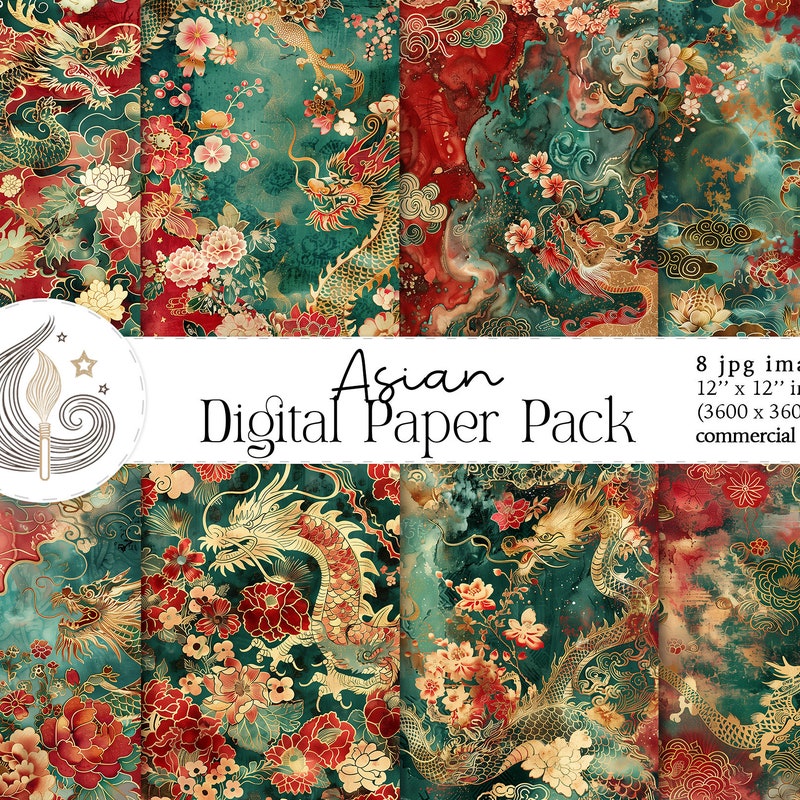 Asian Art Digital Frames - Etsy