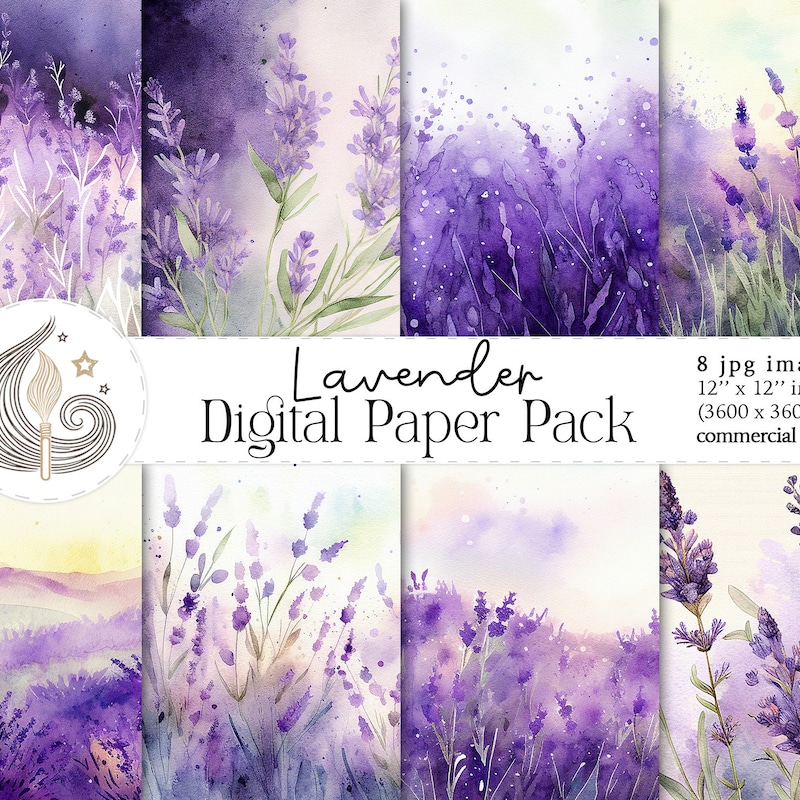 Lavender Watercolor - Etsy