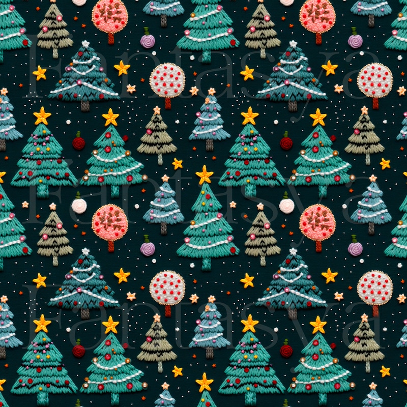 Christmas Digital Paper - Etsy