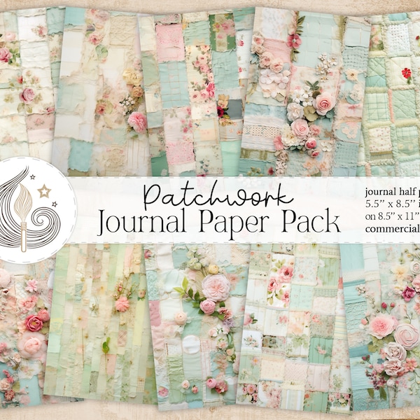 Patchwork Paper - Etsy