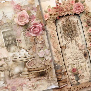 Cozy Cottage Journal Paper Pack | Cottagecore Journal Pages | Shabby ...