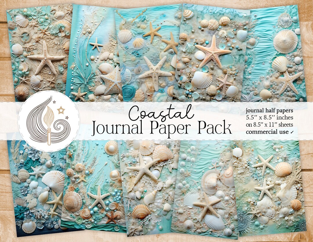 Coastal Junk Journal | Seaside Journal Pages | Paper Craft | Nautical ...