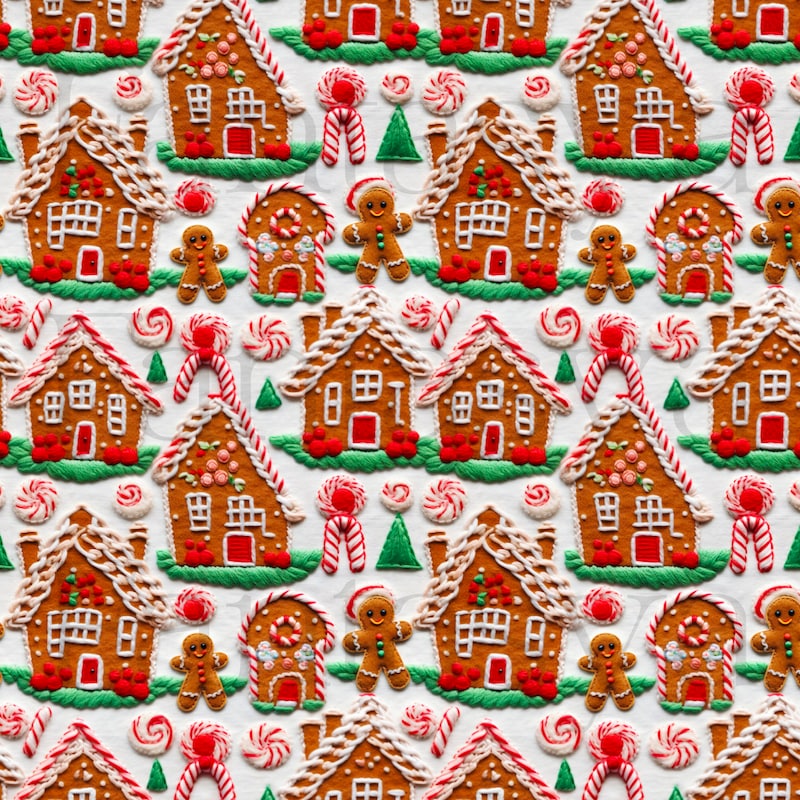 Gingerbread Fabric - Etsy