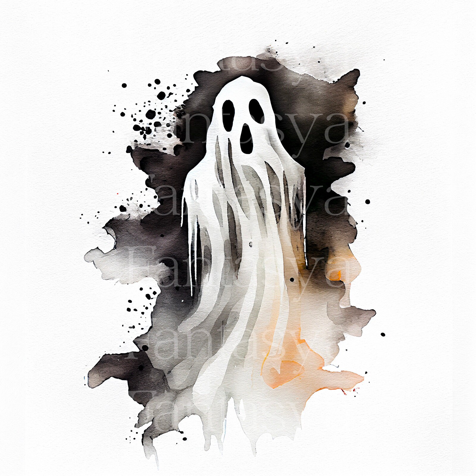 Ghost Clipart Halloween Clipart Jpgs Collage Images - Etsy