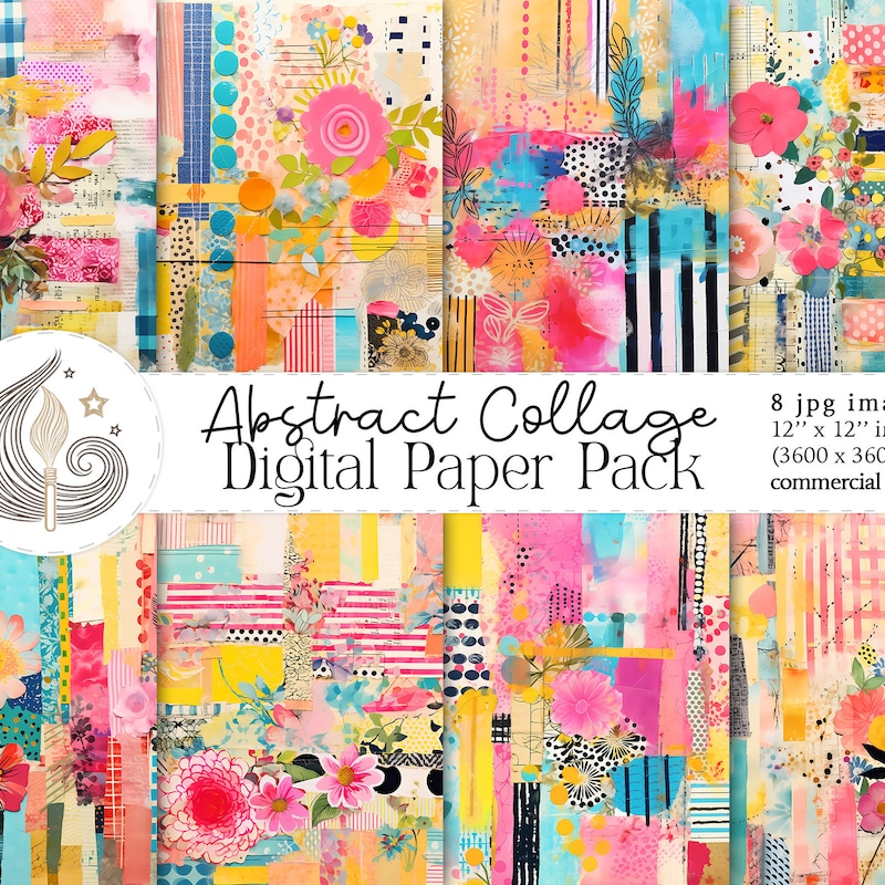 Abstract Mixed Media - Etsy
