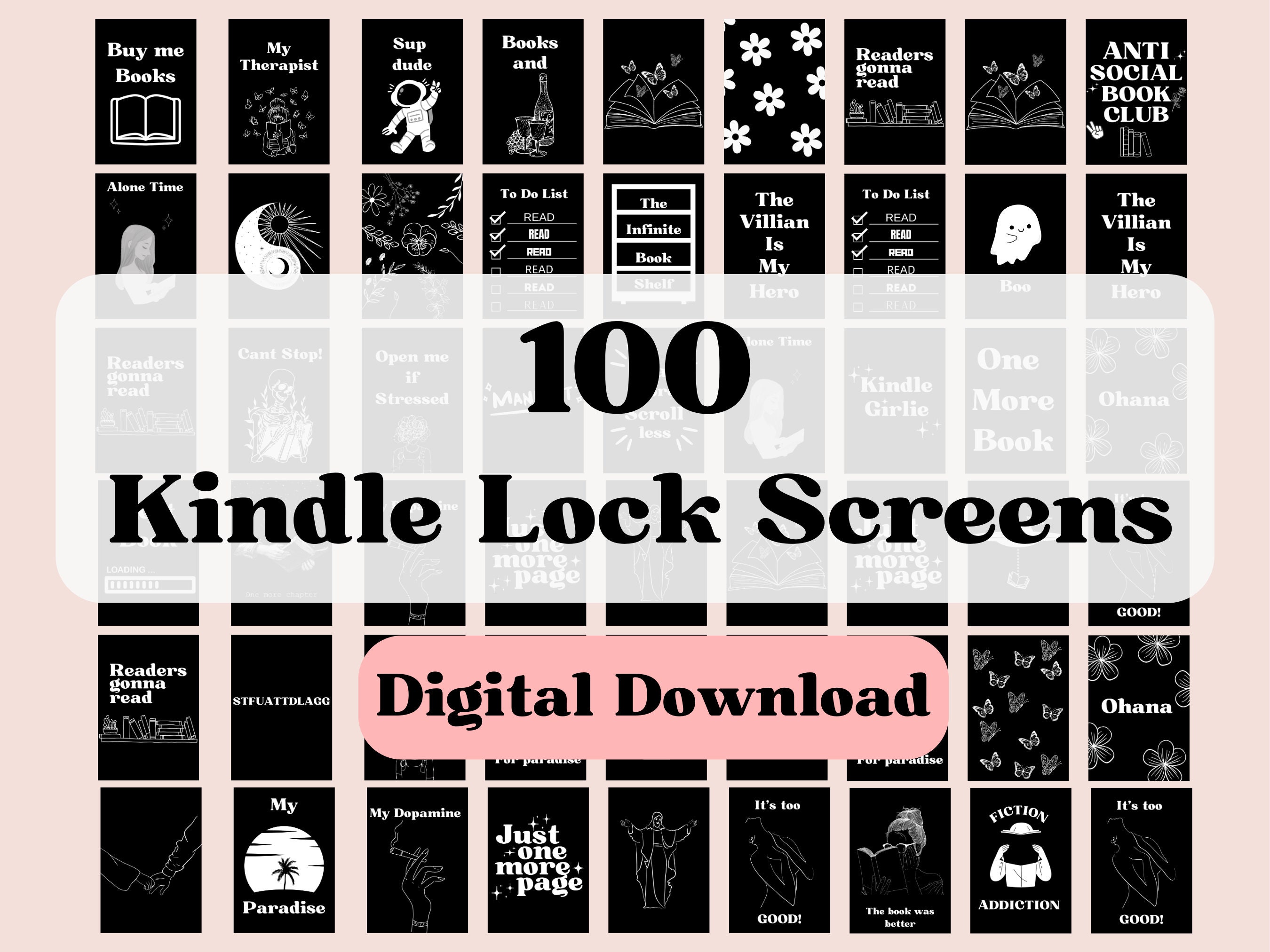 100 Kindle Lock Screens, Paperwhite Lock Screen, Kindle Screen Saver ...