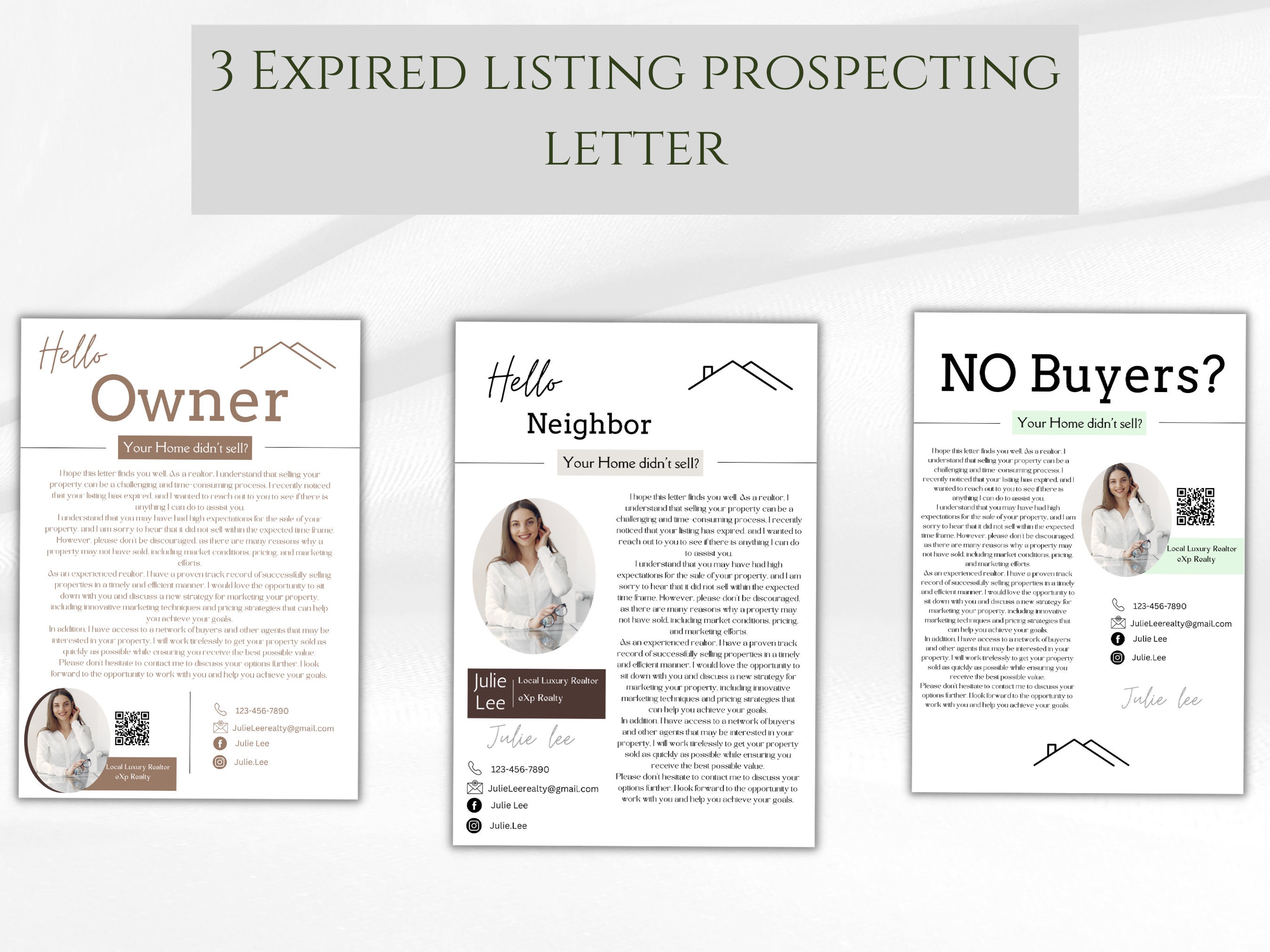 Realtor Prospecting Bundle, Realtor Flyer, New Agent Farming, Expired ...