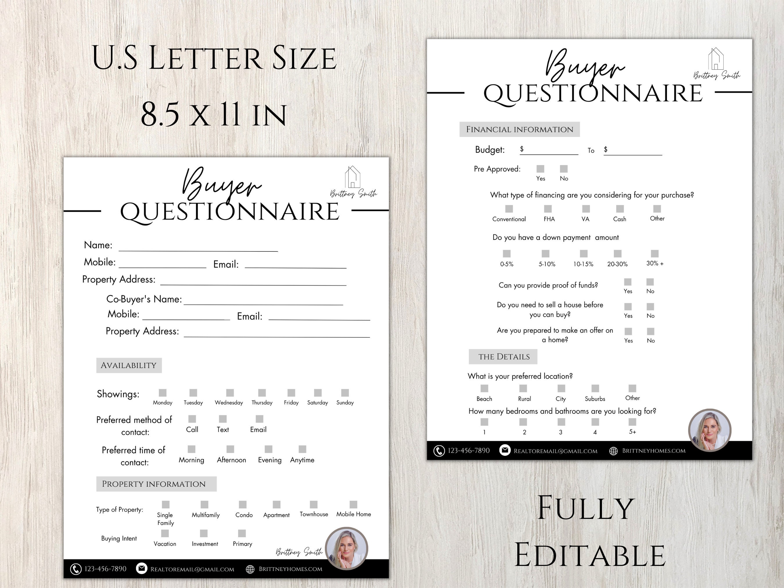 Buyer Questionnaire, Buyer Consultation Questionnaire, House Hunting ...