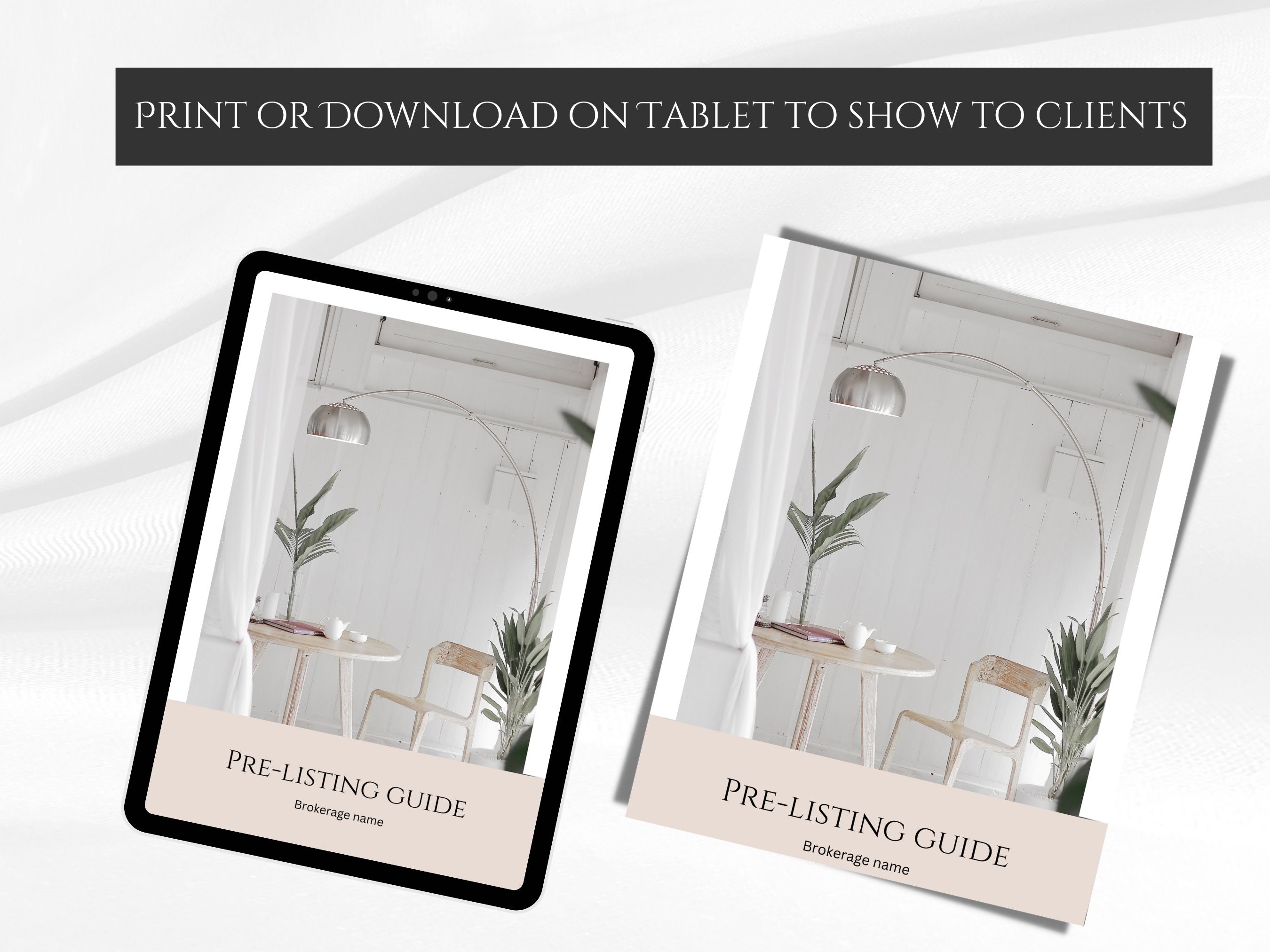 Pre-listing Presentation, Real Estate Listing Packet, Printable Home ...