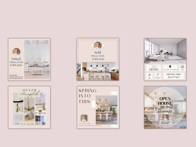 May Real Estate Agent Social Media Posts, Real Estate Marketing, Spring ...