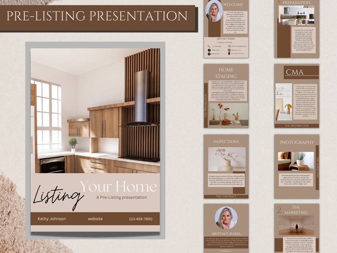 Seller Pre-listing Presentation, Digital Listing Presentation, Real ...