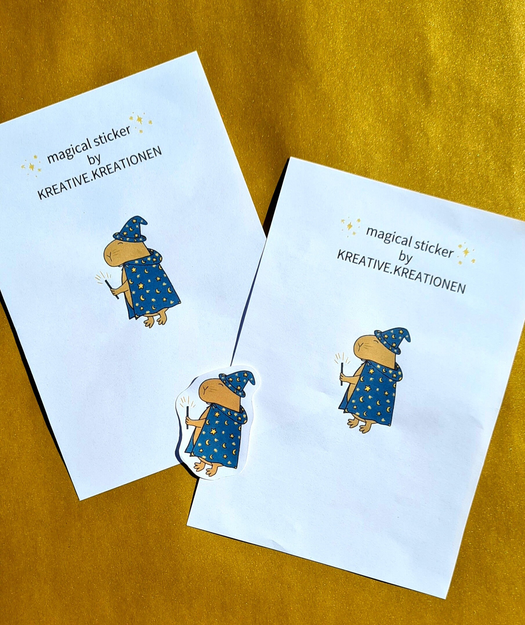 Capybara Stickers Capybara Wizard Digital Capybara - Etsy