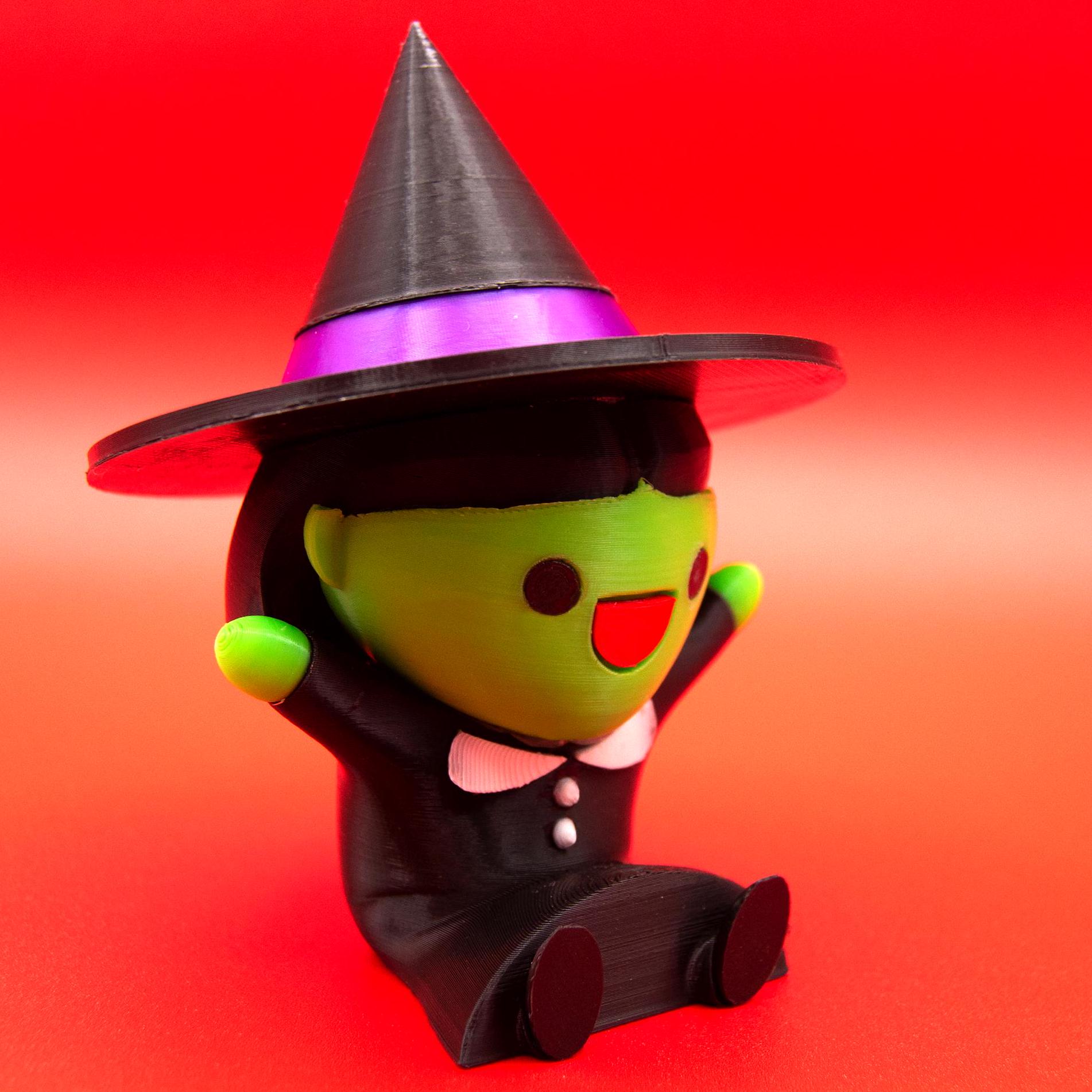 Cute Halloween Monsters: Witch - Kawaii Figures - Etsy