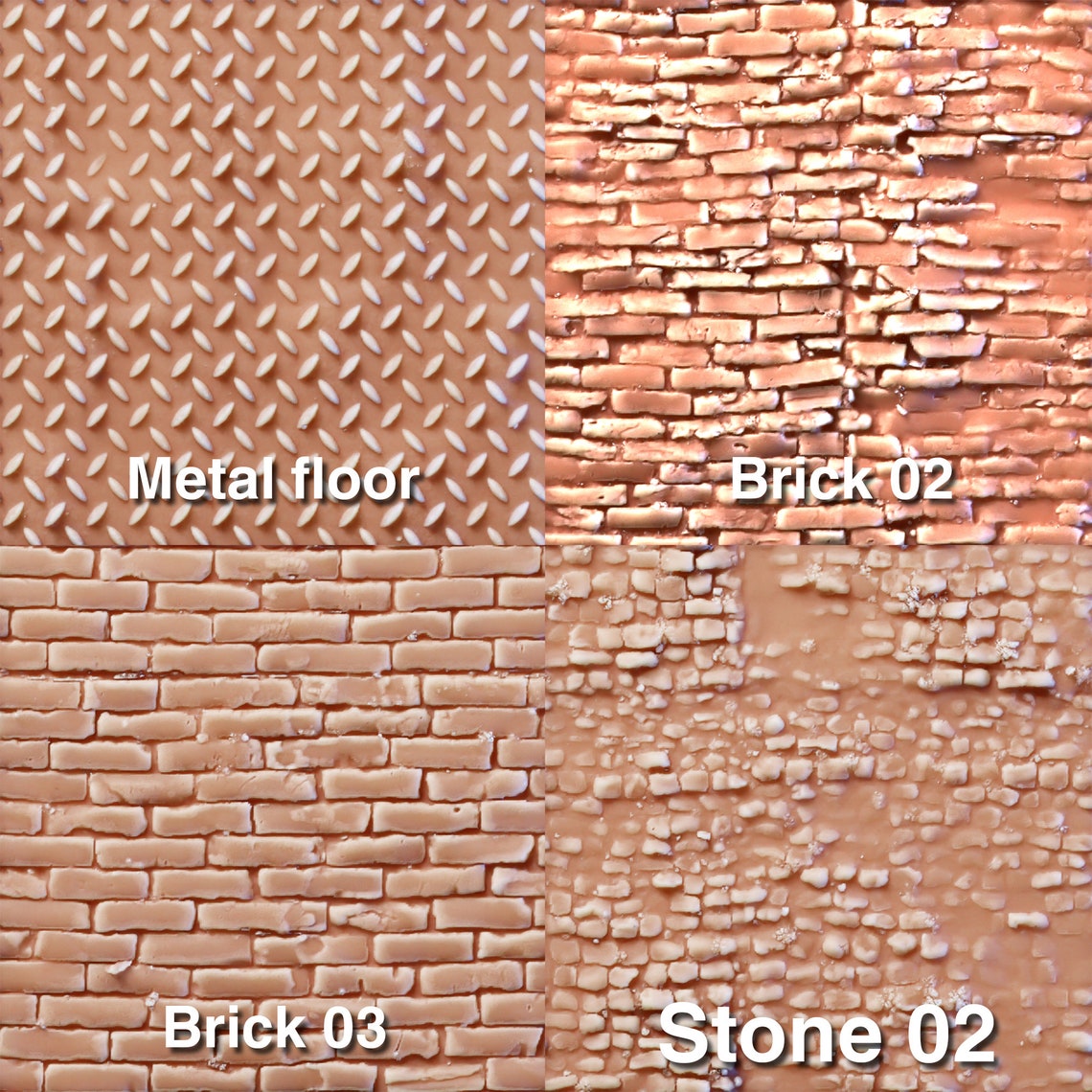 Texture Rollers for Terrain Making (28-32 Mm. Scale ), Clay and XPS ...