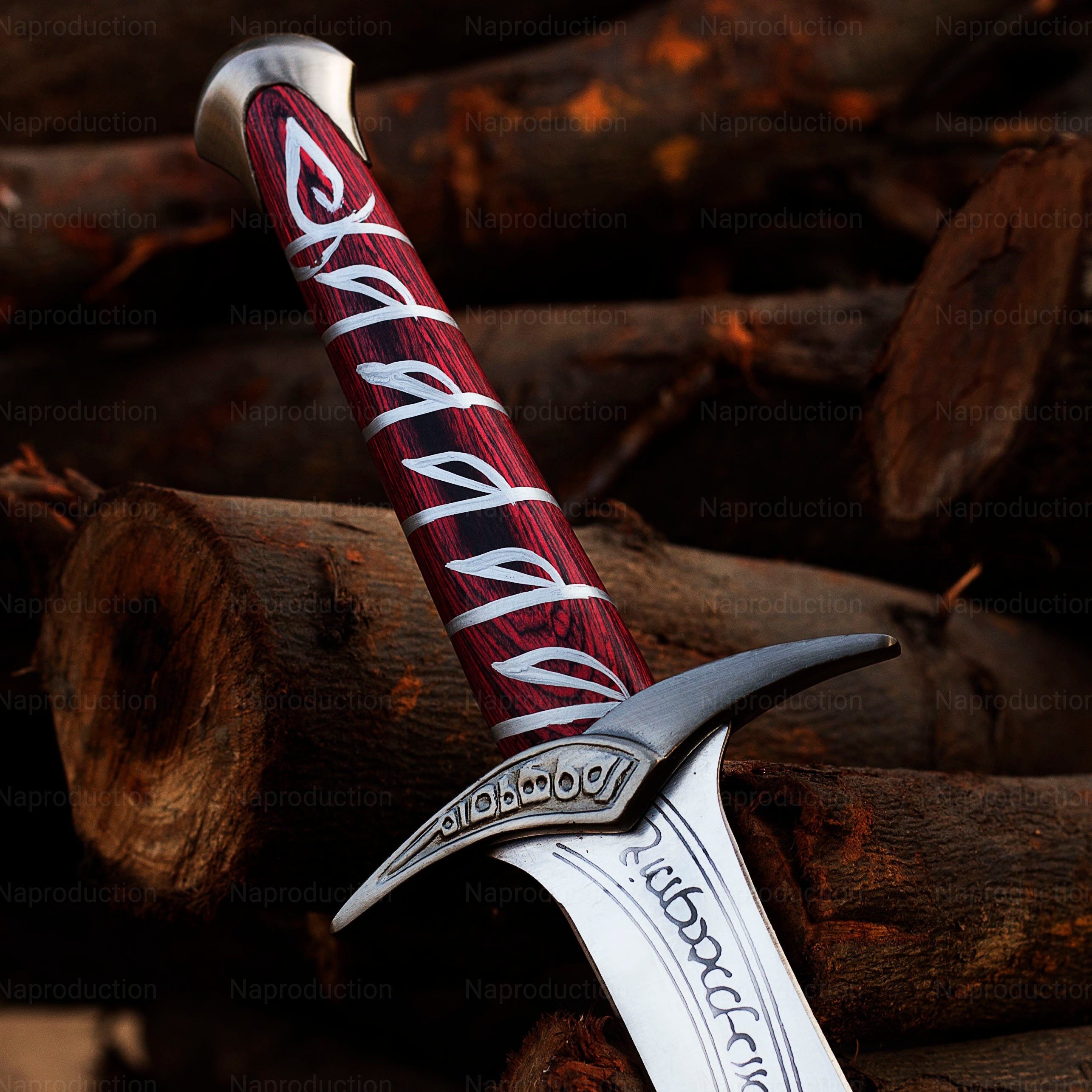 Short Steel Sword With Scabbard, Viking Sword, Battle Ready Sting Sword ...