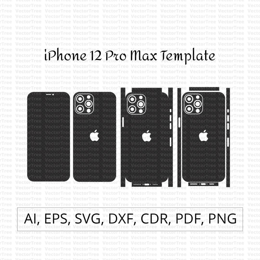Apple Iphone 12 Pro Max Vector Cut File Skin Template Cdr - Etsy