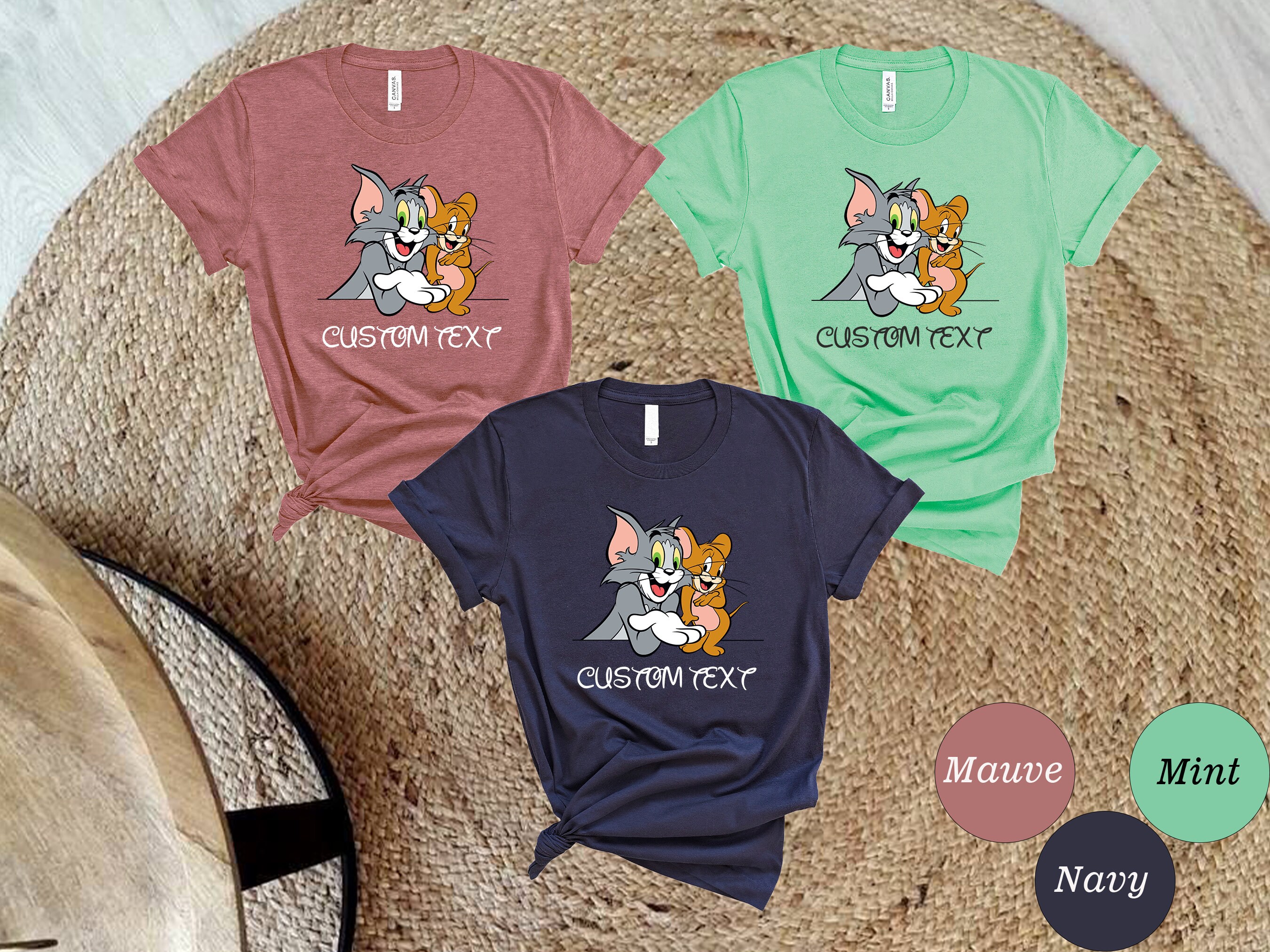 Tom and Jerry Shirt, Personalized Tom and Jerry Shirt, Funny Tom and ...
