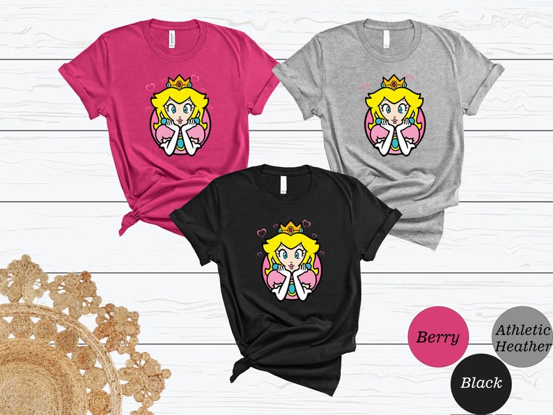Princess Peach Shirt, Princess Peach Nintento World Shirt, Super Mario ...