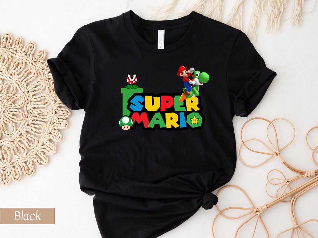 Super Mario Nintendo World Tee, Mario Birthday Shirt, Mario Shirt ...