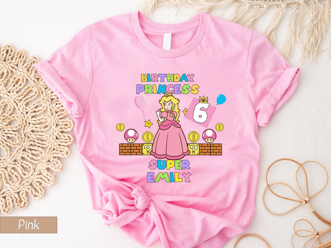 Personalized Princess Princess Peach Birthday Shirt Princess - Etsy