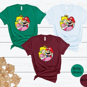 Super Mario and Princess Peach Shirt, Super Mario Nintentoworld Shirt ...